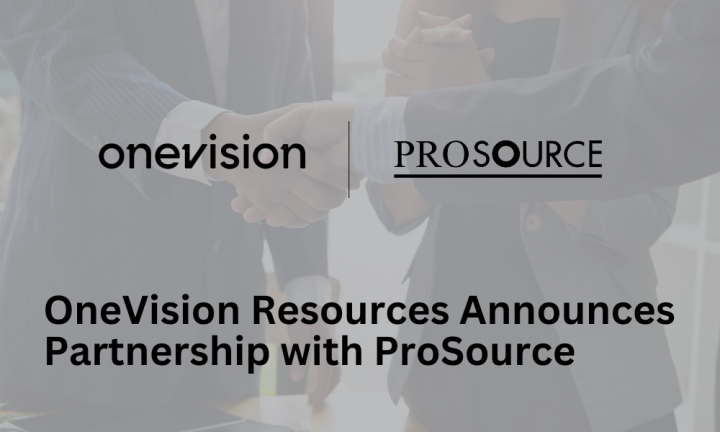 OneVision Resources Announces Partnership with ProSource - ProSource